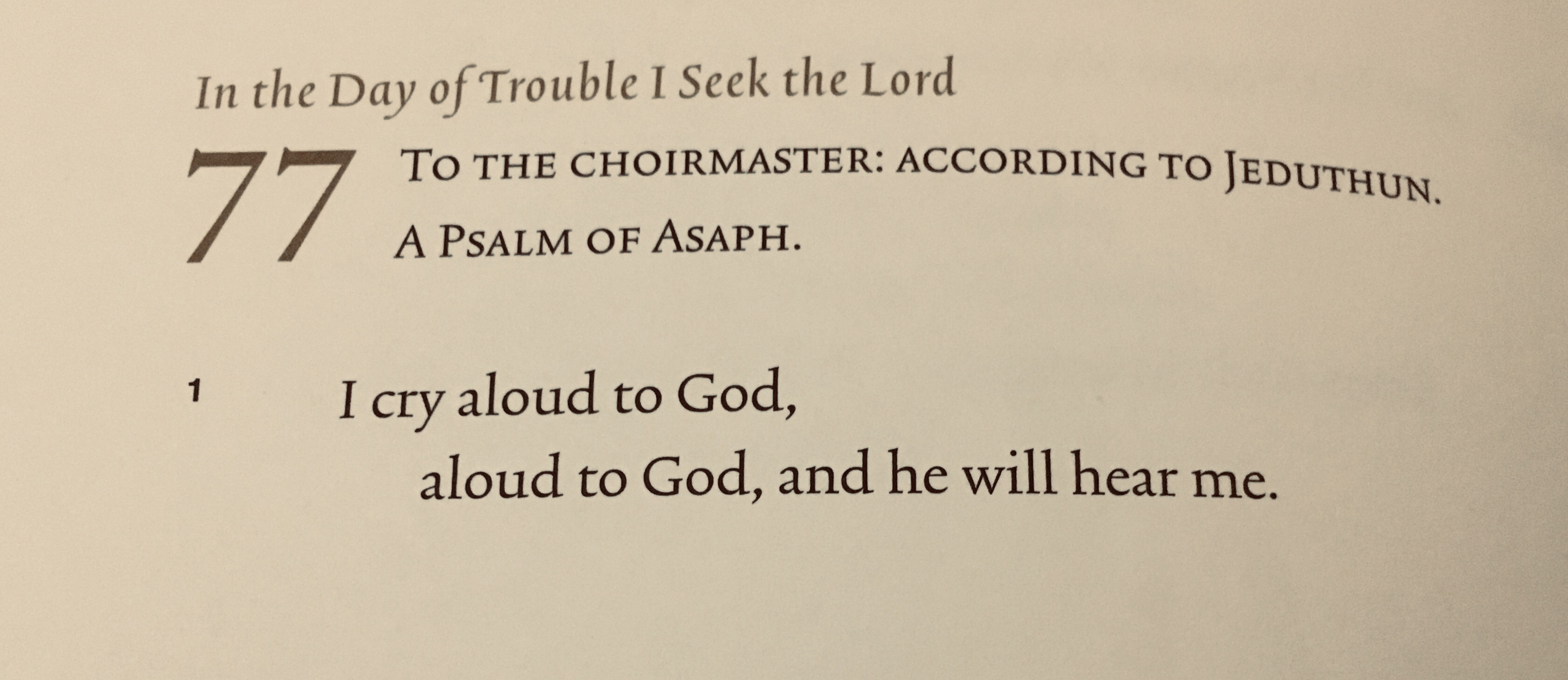 Testify (Psalm 77) – Growing Godly Generations